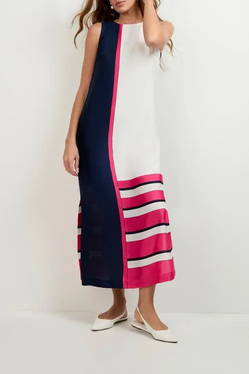 Trina Turk Moderna Color Block Dress