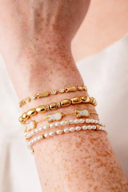 ALEX AND ANI Peeps® Pearlized Bunny Charm Bracelet