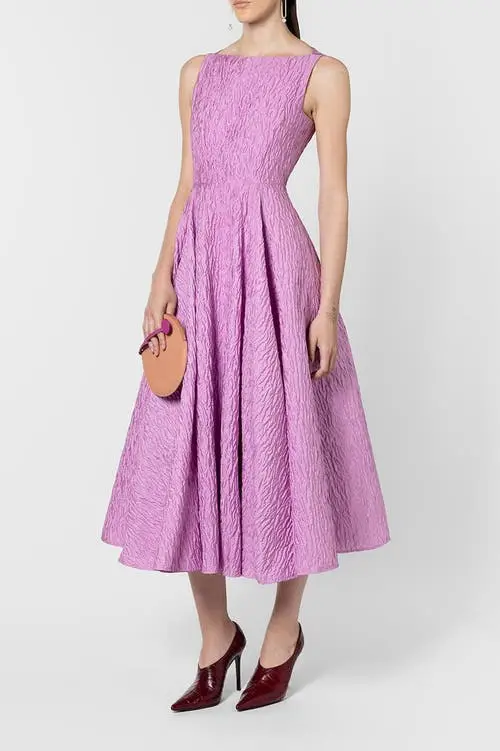ROKSANDA Tera Cloque Textured Midi Dress