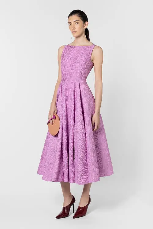 ROKSANDA Tera Cloque Textured Midi Dress - Blush