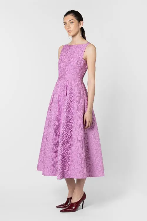ROKSANDA Tera Cloque Textured Midi Dress - Blush