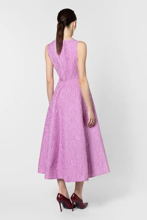 ROKSANDA Tera Cloque Textured Midi Dress - Blush