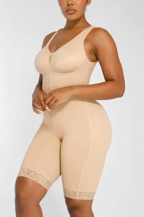 SHAPELLX Airslim Full Coverage Bodysuit - Beige