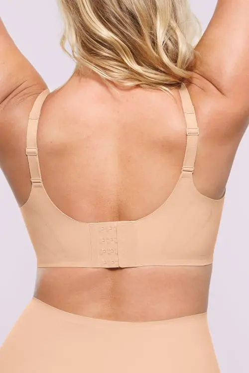 SHAPELLX Fitsense Wireless V-neck Bra - Beige