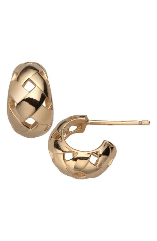 Jennifer Zeuner Jewelry Solora Hoop Earrings - Yellow Gold