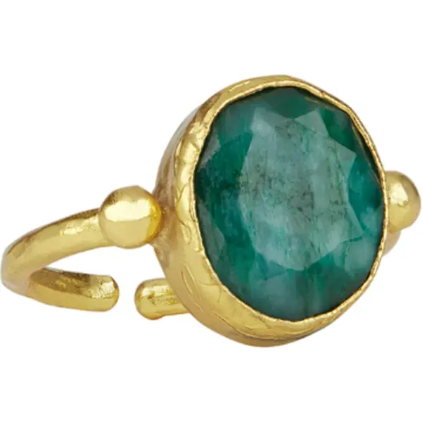 OTTOMAN HANDS Siena Cocktail Ring - Emerald