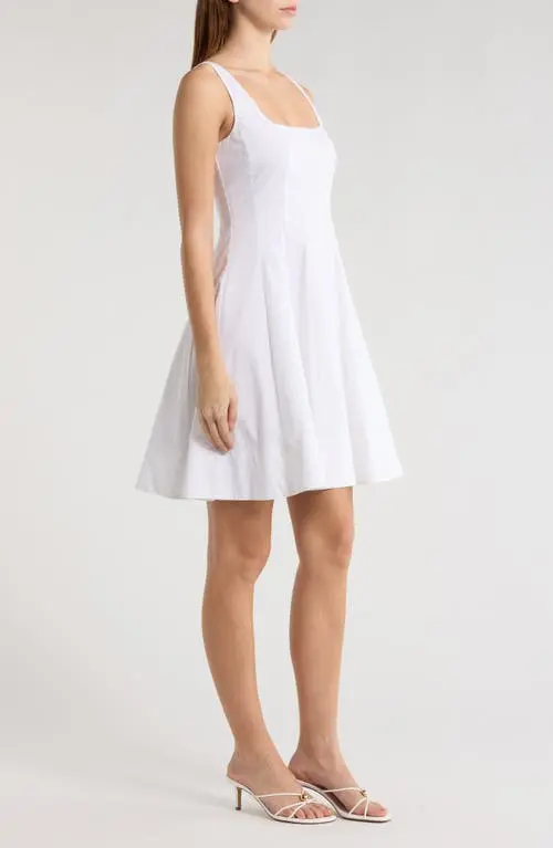 Staud Wells Stretch Cotton Minidress