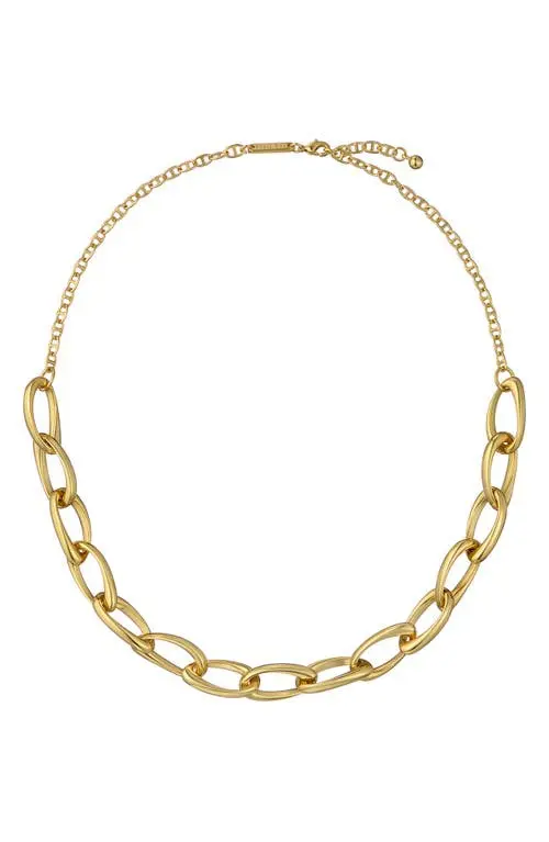 Ted Baker London Corola Contour Chain Necklace - Metallic Gold
