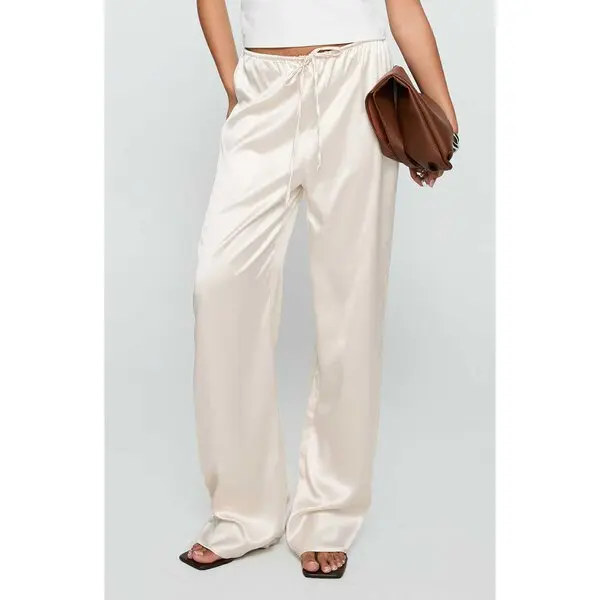 Princess Polly Soul Star Satin Wide Leg Pants