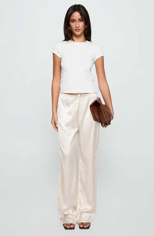 Princess Polly Soul Star Satin Wide Leg Pants