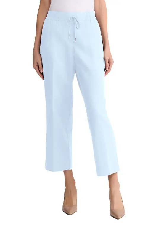 Jones New York Drawstring Waist Linen-blend Pants - Breeze Blue