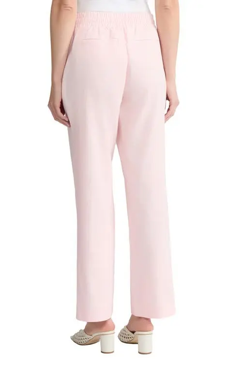 Jones New York Drawstring Waist Linen-blend Pants - Petal Pink
