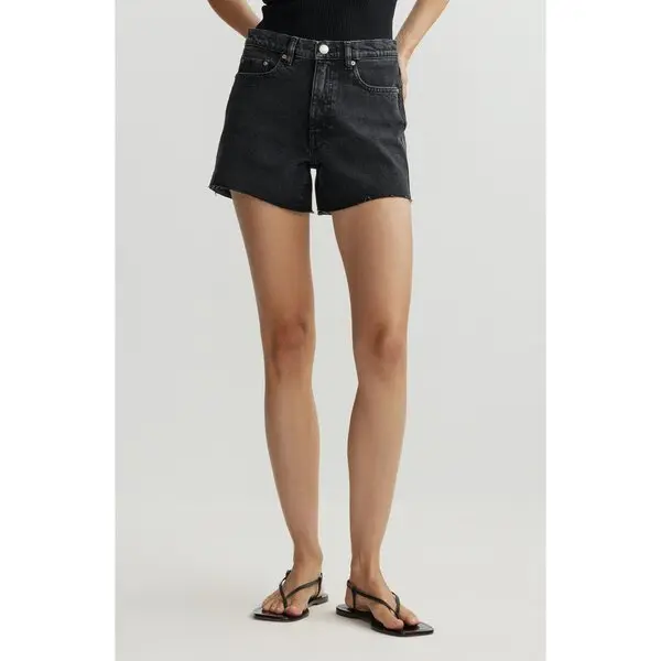 DL1961 Zoie Relaxed Denim Shorts - Nightshade