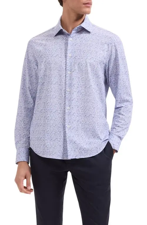 Bugatchi James Ooohcotton® Abstract Print Twill Button-up Shirt