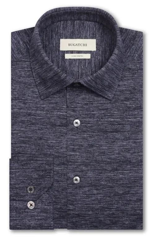 Bugatchi James Ooohcotton® Space Dye Button-up Shirt - Black