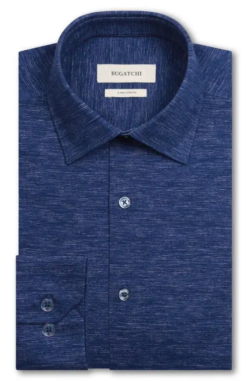 Bugatchi James Ooohcotton® Space Dye Button-up Shirt - Navy