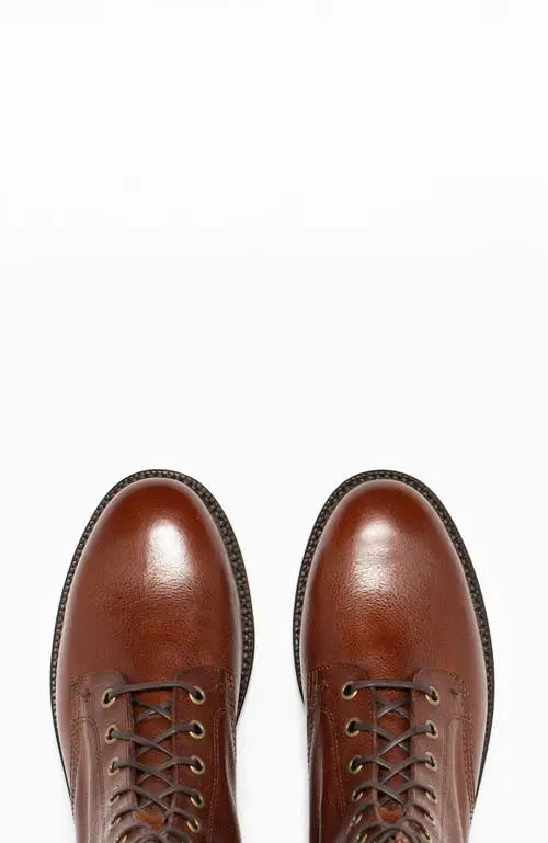 GRANT STONE Combat Lace Up Boots - Cotto