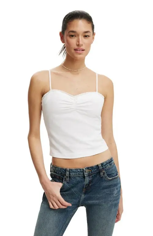 COTTON ON Cotton Cami - White