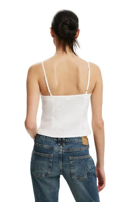 COTTON ON Cotton Cami - White