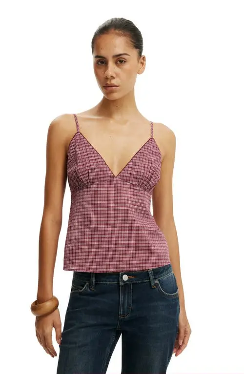 COTTON ON The Daydream Cami - Hazel Micro Check