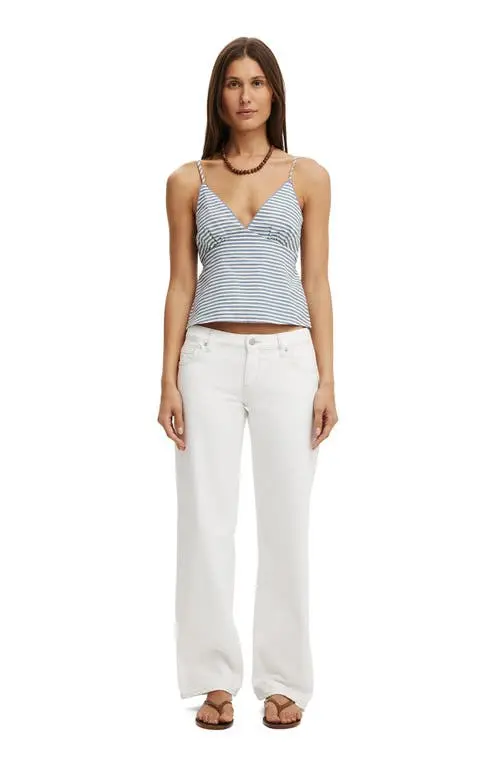 COTTON ON The Daydream Cami With V-neck And Lace Trim - Madi Stripe