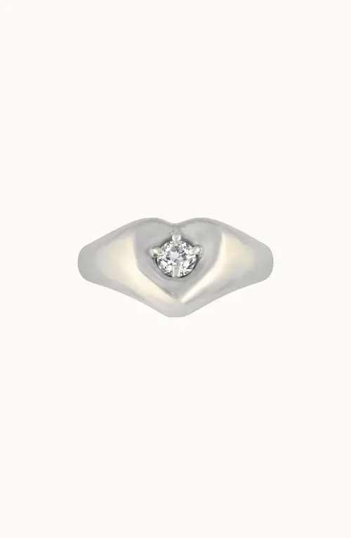 JOIANA JEWELRY Sweetheart Ring - White Silver