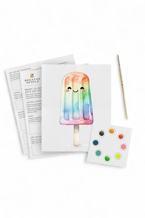 BREATHE PEOPLE Petite Artisan Watercolor Kit - Popcicle