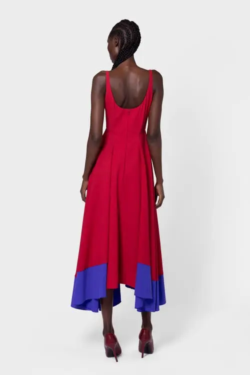ROKSANDA Awn Floaty Midi Dress - Amaranthus