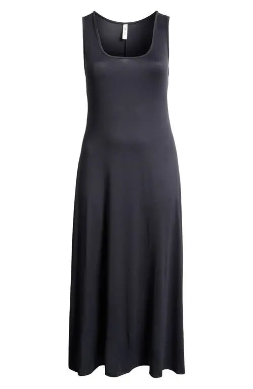 24SEVEN COMFORT APPAREL Sleeveless Scoop Neck Maxi Dress - Grey