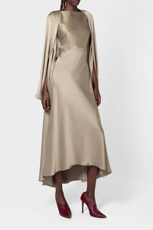 ROKSANDA Koda Brushed Silk Midi Dress