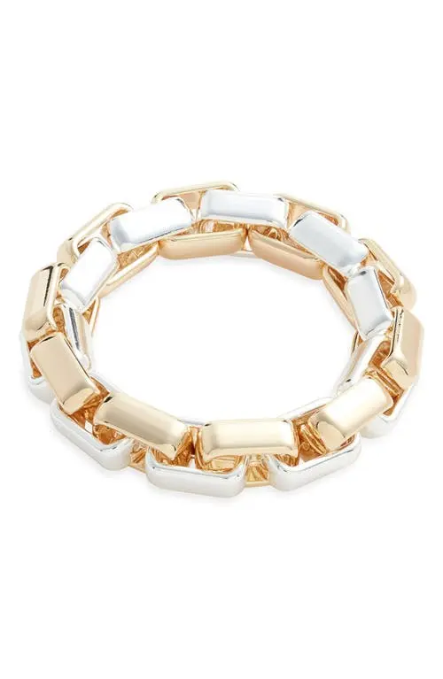 Nordstrom Bold Link Stretch Bracelet - Goldilver