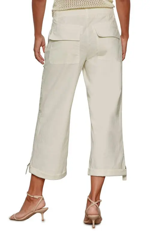Sanctuary Stretch Cotton Cargo Pants - Washed Lemon Yellow