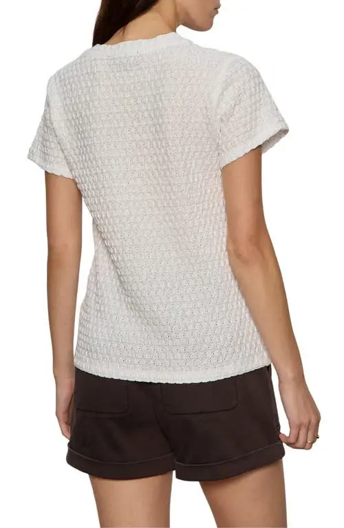 Sanctuary Perfect Puckered Lace T-shirt - White