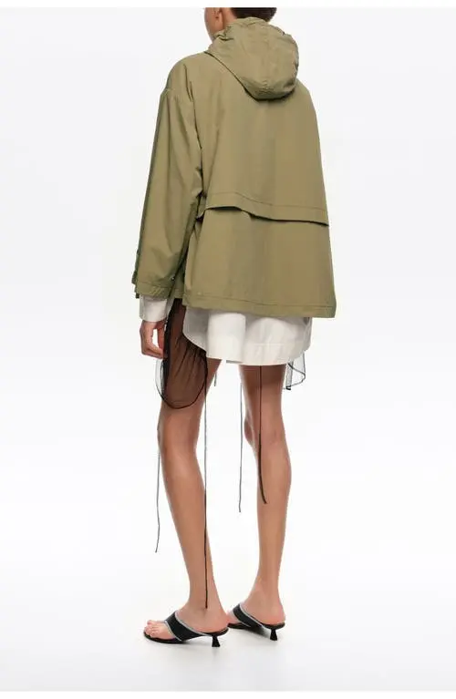 Bimba Y Lola Fluid A-line Trench - Khaki