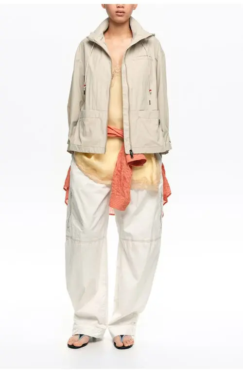 Bimba Y Lola Fluid A-line Trench - Stone