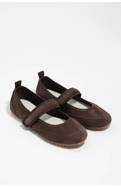 Bimba Y Lola Velcro Ballerina Sneaker - Chocolate