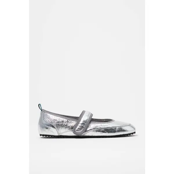 Bimba Y Lola Velcro Ballerina Sneaker - Silver