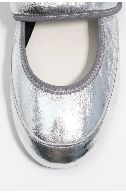 Bimba Y Lola Velcro Ballerina Sneaker - Silver