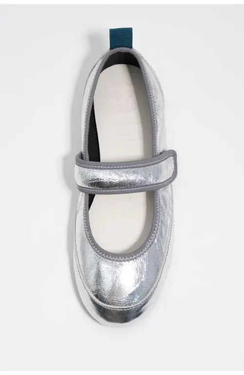 Bimba Y Lola Velcro Ballerina Sneaker - Silver