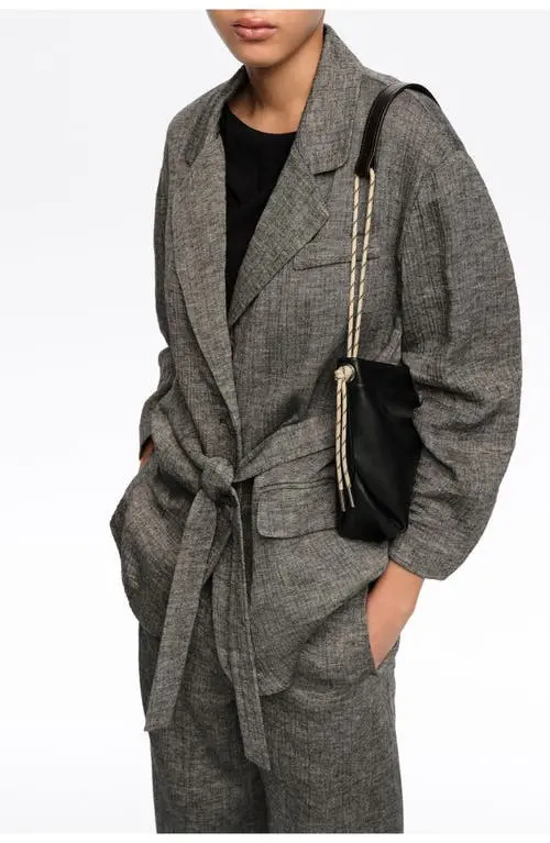 Bimba Y Lola Linen Tailored Jacket