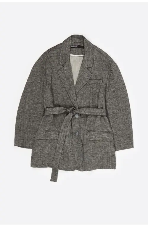 Bimba Y Lola Linen Tailored Jacket