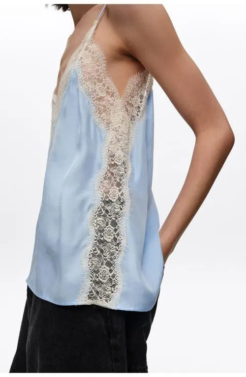 Bimba Y Lola Lace Trim Camisole Top