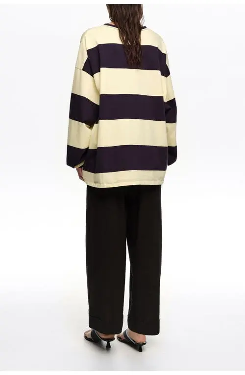 Bimba Y Lola Textured Bell-bottom Trousers - Black