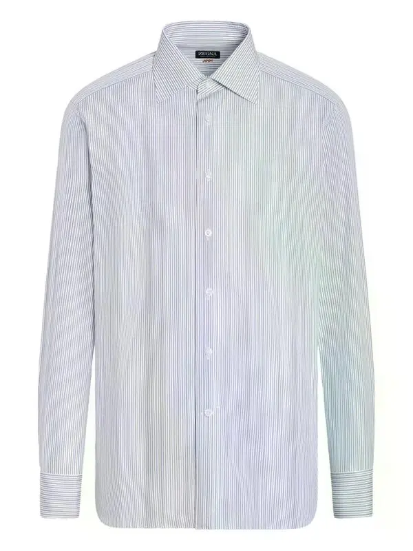 Zegna Striped-pattern Cotton Shirt