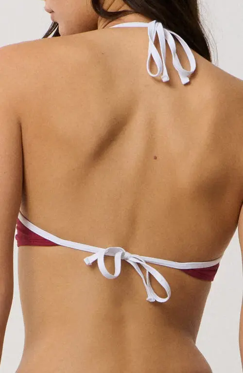 Rip Curl Halter Swim Top - Plum
