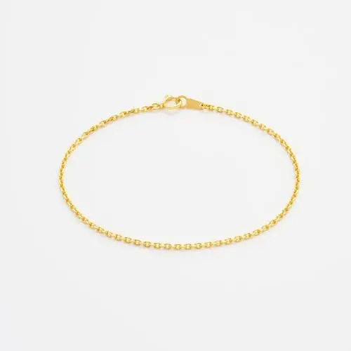 7879 Wide Diamond Cut Cable Chain Bracelet