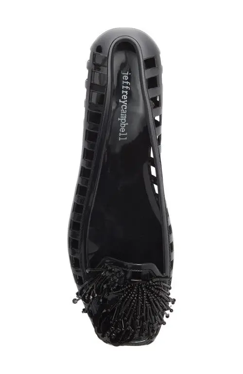 Jeffrey Campbell Danceteria Flat - Black Combo
