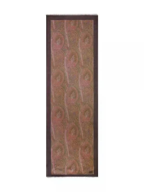 Etro Floral Paisley Scarf - Brown