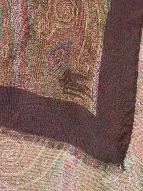 Etro Floral Paisley Scarf - Brown