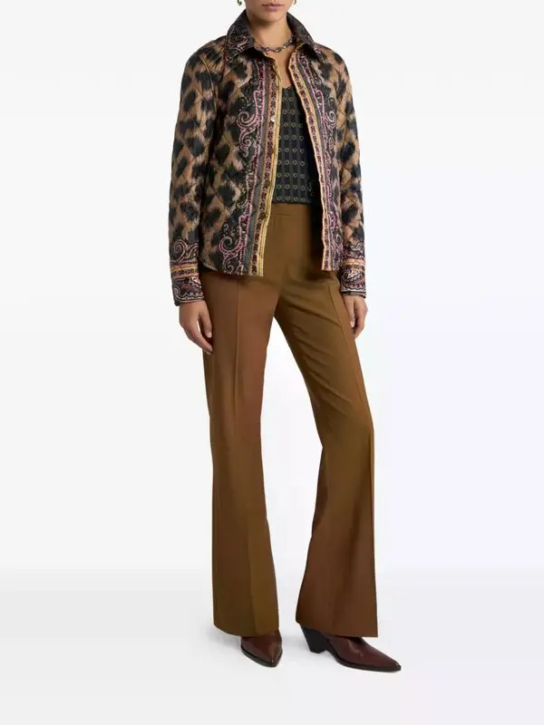 Etro Floral Paisley V-neck Top